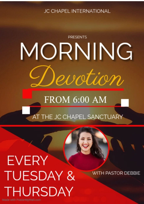 Copy of Morning devotion template | PosterMyWall