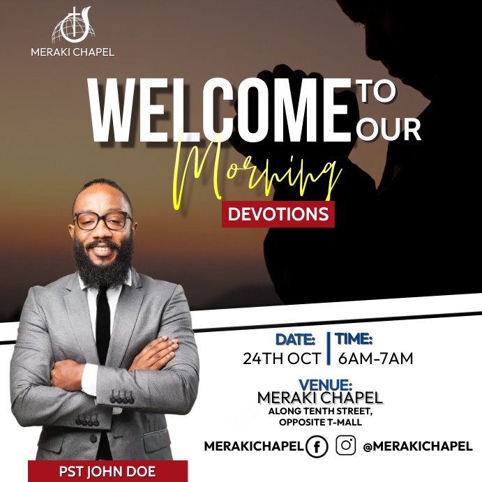 Morning devotions Template | PosterMyWall