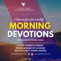 morning devotion flyer design Template | PosterMyWall