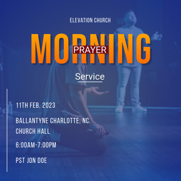morning prayer (1) Template | PosterMyWall