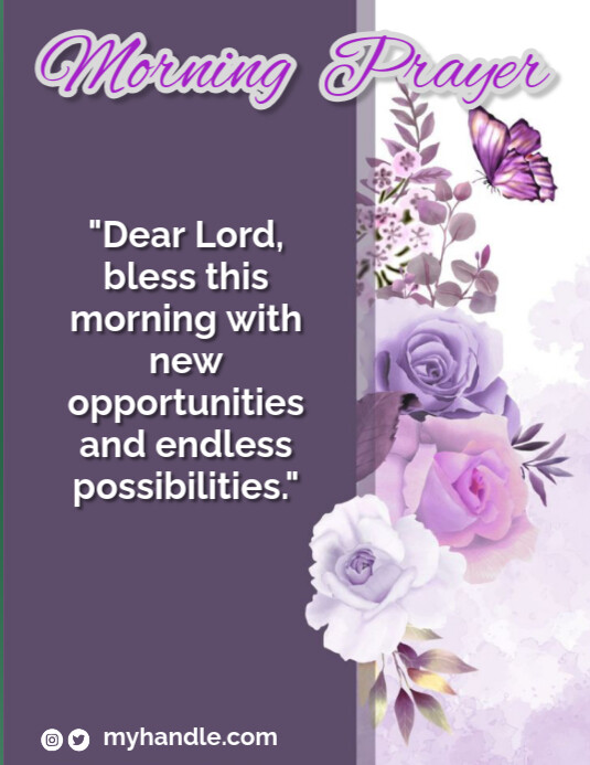 Plantilla de Morning prayer | PosterMyWall