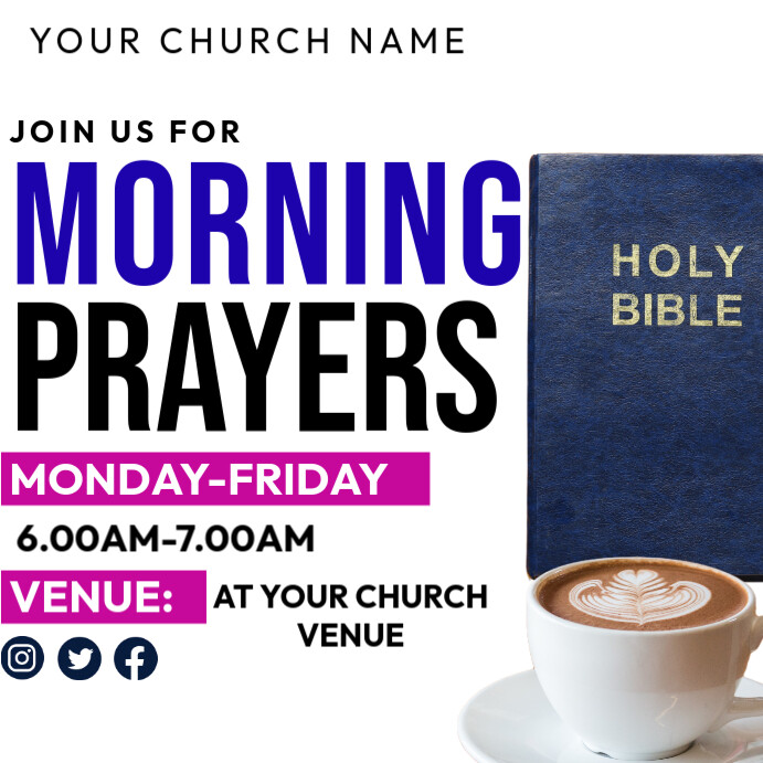 Copy of Morning Prayer Event | PosterMyWall