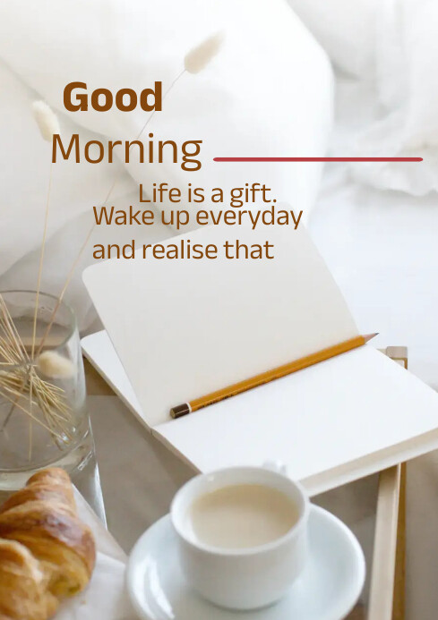 Morning quotes Template | PosterMyWall