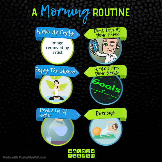 Copy of morning routine1 insta | PosterMyWall