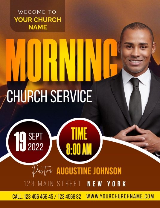 Morning Service | PosterMyWall