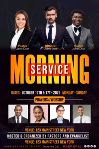 MORNING WORSHIP Template | PosterMyWall
