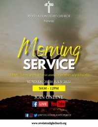Sunday service poster Template | PosterMyWall