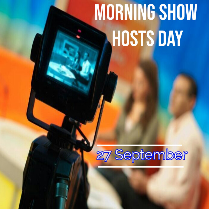 Morning show hosts day instagram post Template | PosterMyWall