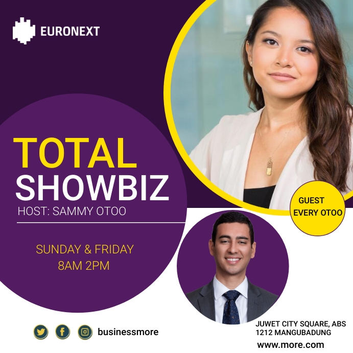Morning Talkshow Poster Template | PosterMyWall