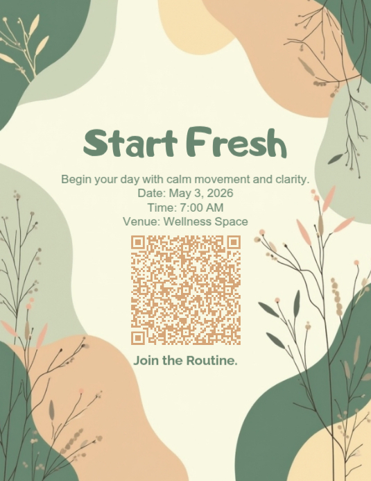 Morning Wellness Flyer Template | PosterMyWall