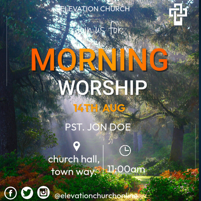 Copy of MORNING WORSHIP (1) | PosterMyWall