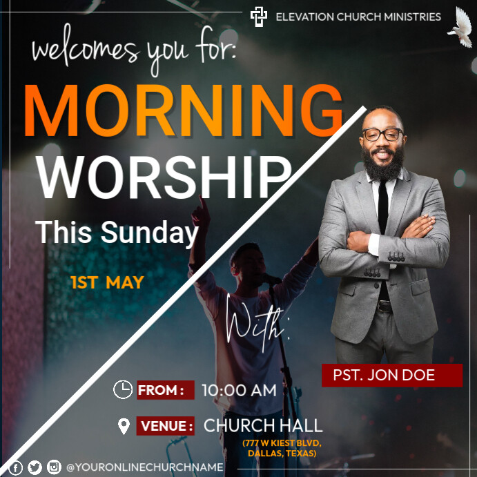 Morning worship Template | PosterMyWall