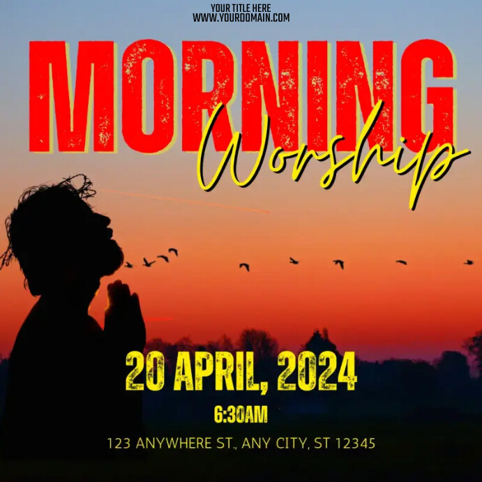 Morning worship Template | PosterMyWall