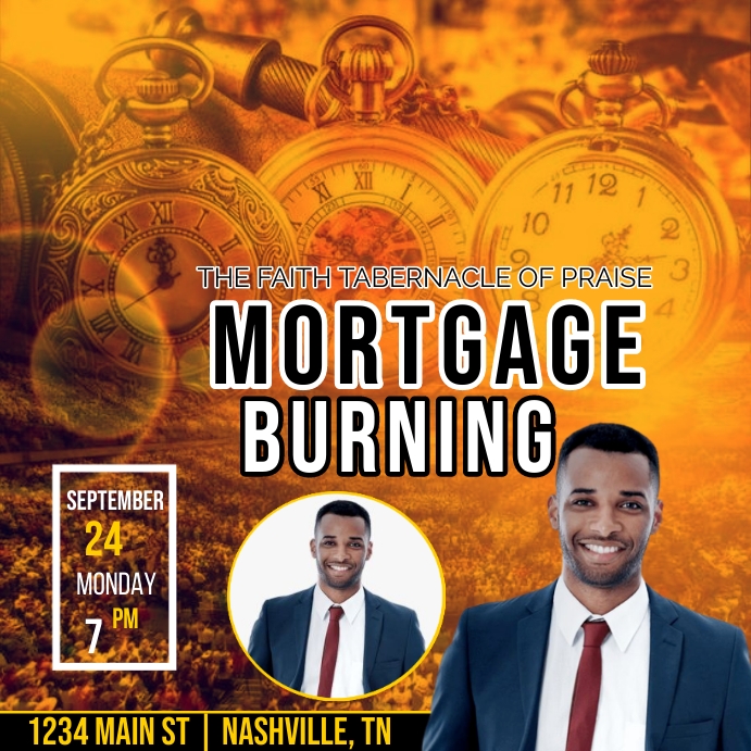 Copy of Mortgage Burning Service , worship service ,M | PosterMyWall