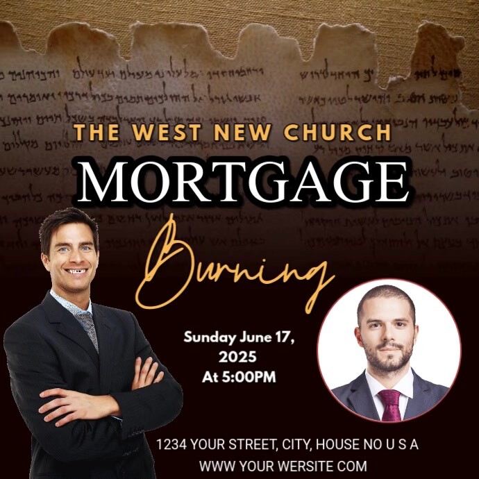 Mortgage Burning Service Template | PosterMyWall