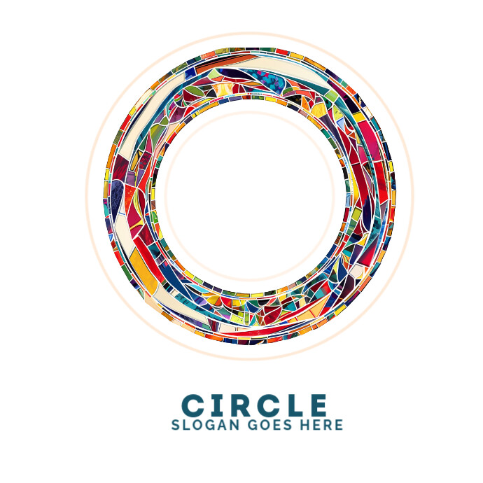 Mosaic Circle Logo Template | PosterMyWall