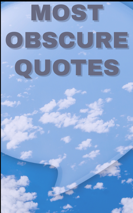 MOST OBSCURE QUOTE BOOK TEMPLATE | PosterMyWall