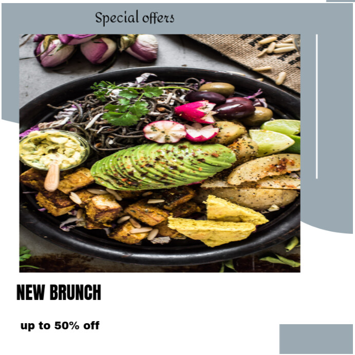 Mother's Day brunch Menu special offers Template | PosterMyWall