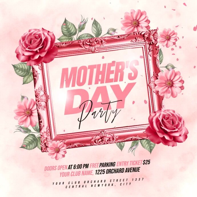 mother's day party Template | PosterMyWall