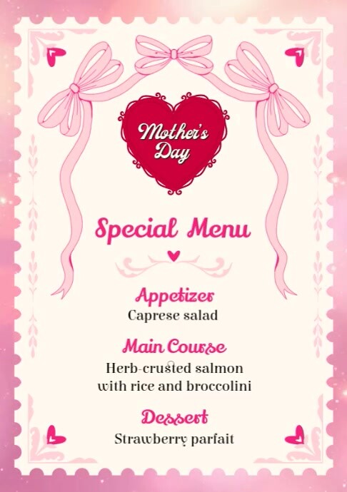 Copy of Mother's Day Special Menu | PosterMyWall