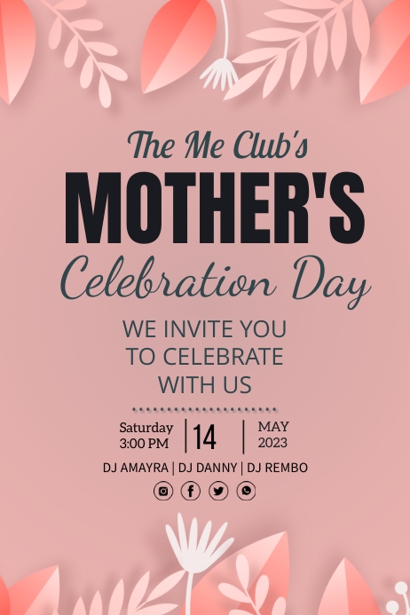 Mother`s Celebration Poster Template | PosterMyWall
