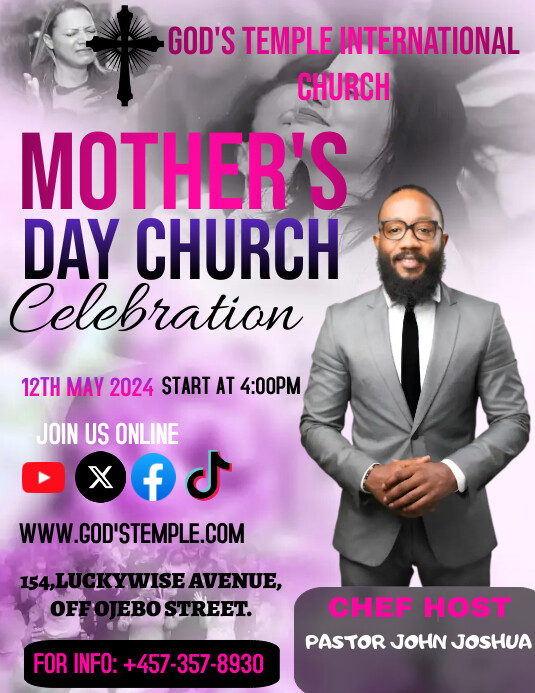 Copy of Mother’s Day Church Celebration Flyer | PosterMyWall