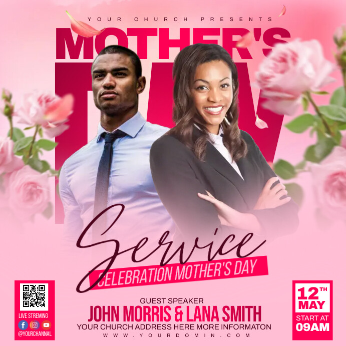 Copy of Mother’s day church flyer | PosterMyWall