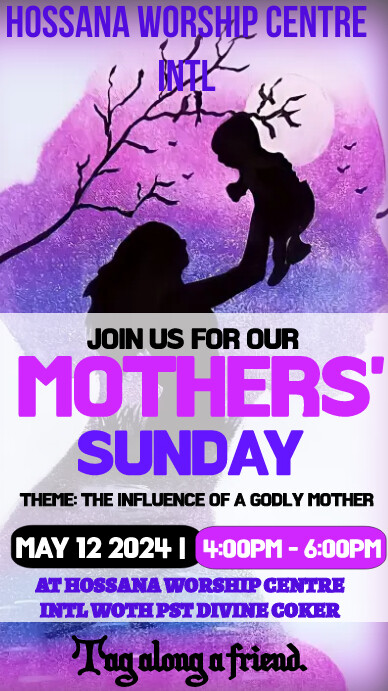 Mother’s Day Sunday Service Flyer Template | PosterMyWall
