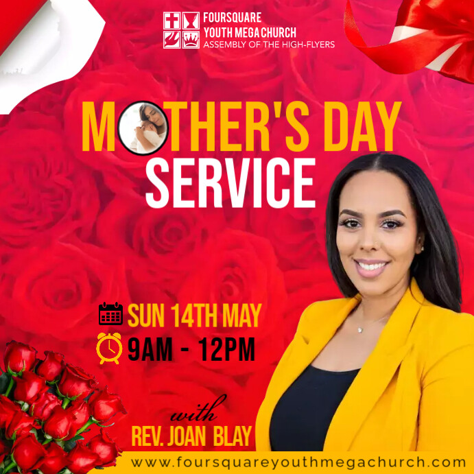 Copy of Mother's day and Church Flyer Template | PosterMyWall