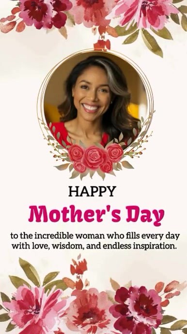 Mother's day animated greeting card template | PosterMyWall