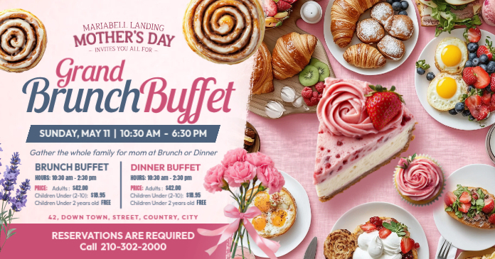 Mother's Day Brunch Buffet Post Template | PosterMyWall