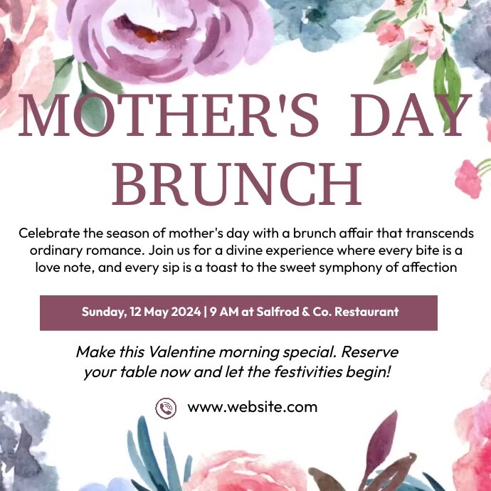 Copy of Mother's Day Brunch | PosterMyWall