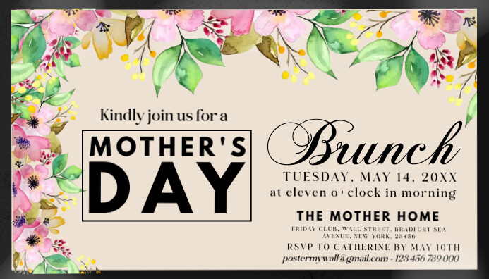 Mother's Day Brunch Template | PosterMyWall