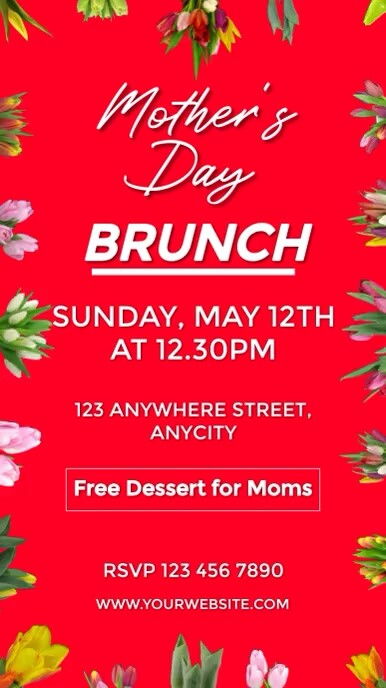 Mother's Day Brunch Invitation Template | PosterMyWall