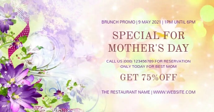 Copy of Mother's Day Brunch Promo Discount | PosterMyWall