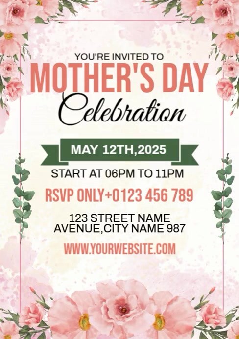 Mother's Day Celebration Template | PosterMyWall