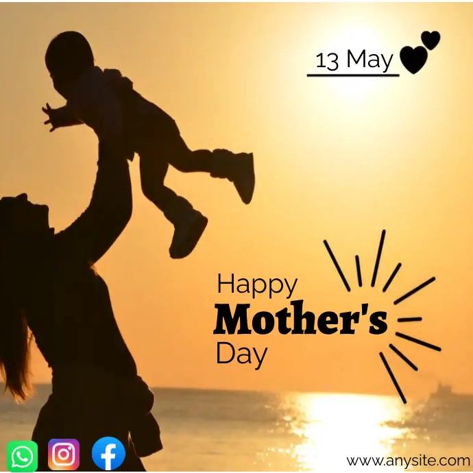 Mother's Day celebration video template | PosterMyWall