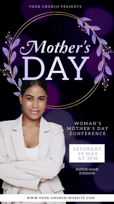 Mother's day church event flyer template | PosterMyWall