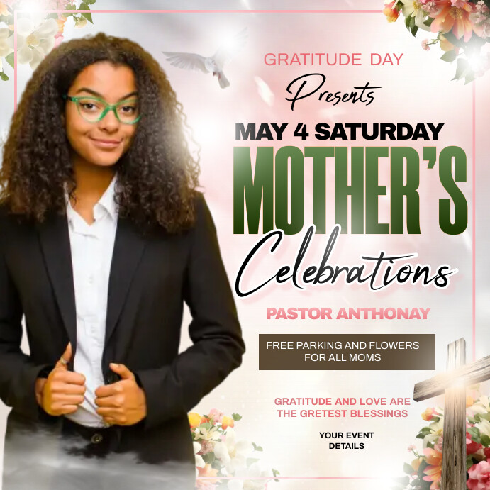 Copy of Mother's day church services | PosterMyWall