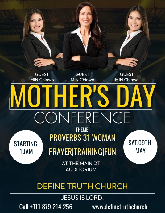 Copy of mother's day conference | PosterMyWall