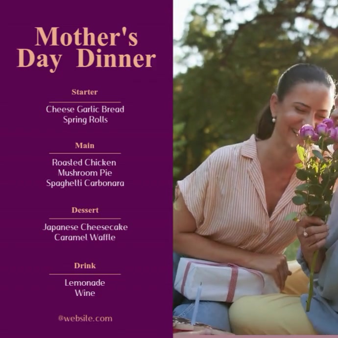 Mother's Day Dinner Template | PosterMyWall