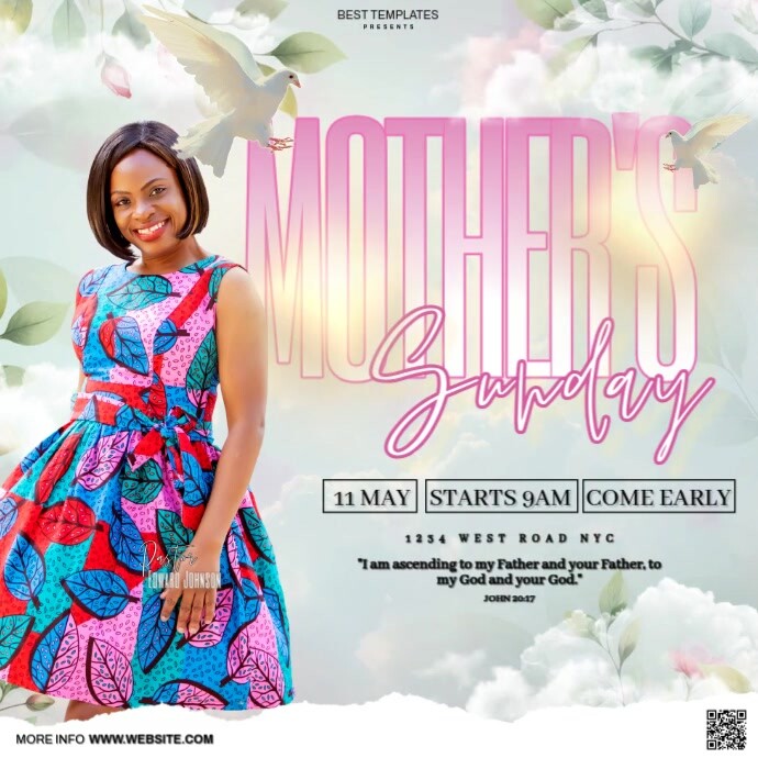 Copy of Mother's day event ad post design template | PosterMyWall