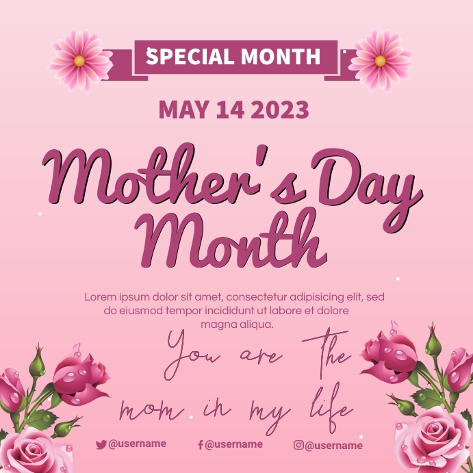 Mother's Day Event Ads Template | PosterMyWall