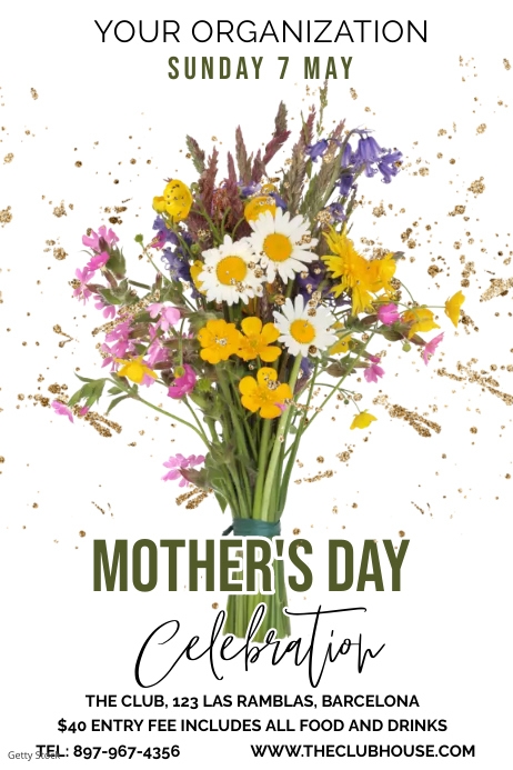 Copy of Mother's Day Event Poster Template | PosterMyWall