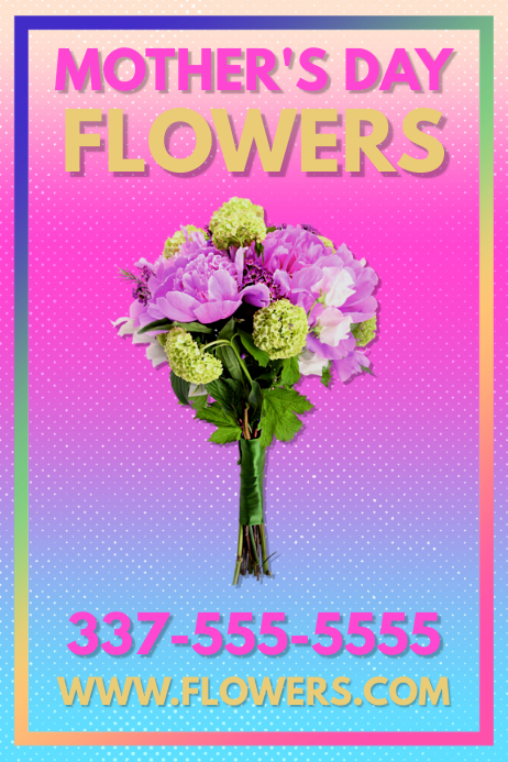 Copy of MOTHER'S DAY FLOWERS FLYER TEMPLATE | PosterMyWall