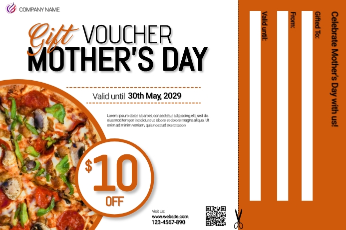 Mother's Day Gift Voucher Template | PosterMyWall