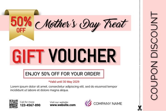 Copy of Mother's Day Gift Voucher | PosterMyWall