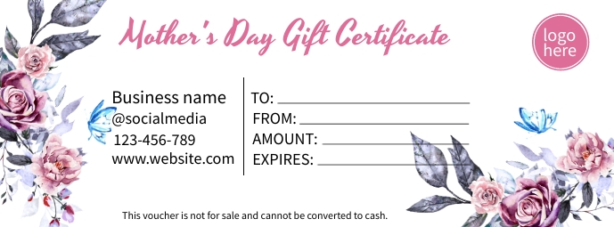 Copy of Mother's Day Gift Voucher | PosterMyWall