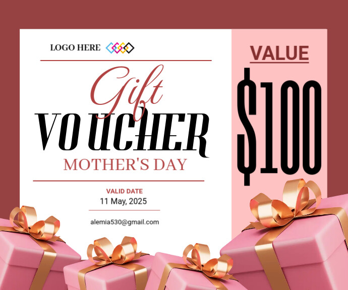Plantilla de Mother's day gifts voucher | PosterMyWall