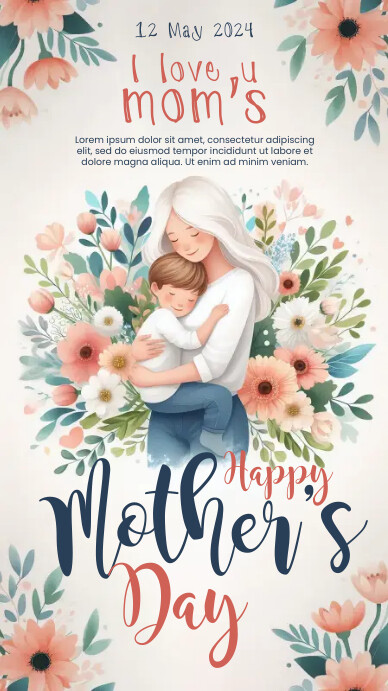 Mother's Day Greeting Card Story Template | PosterMyWall